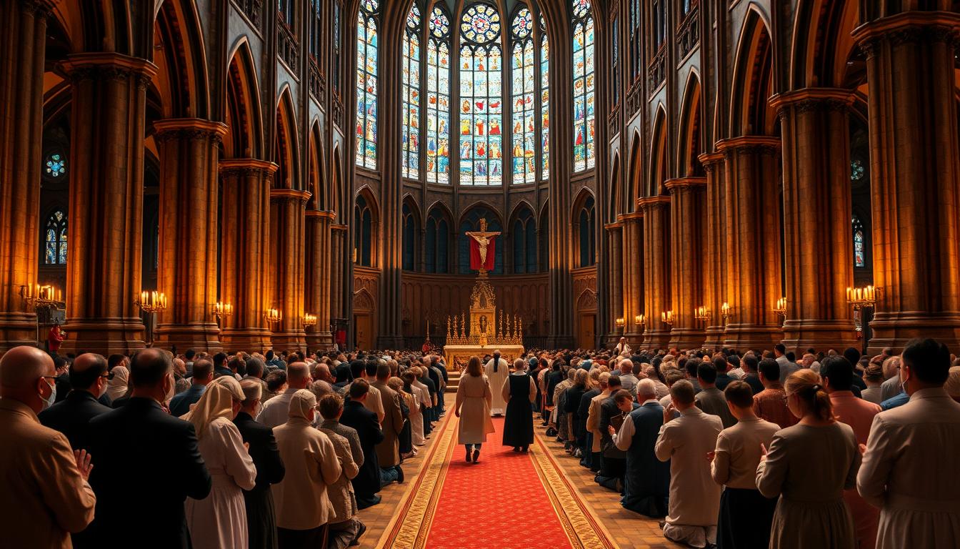 Catholics Kneeling: A Reverent Tradition